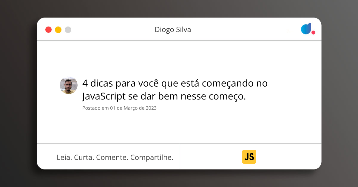 4 dicas para você que está começando no JavaScript se dar bem nesse ...