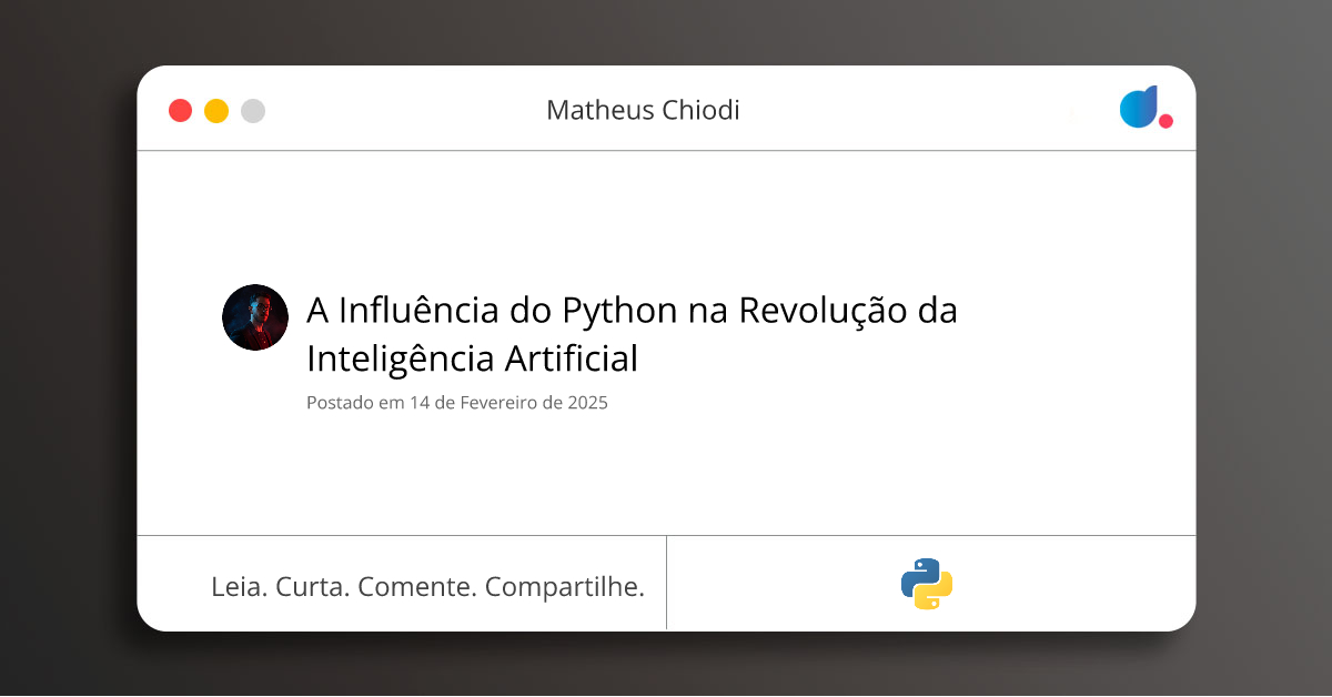 A Influência do Python na Revolução da Inteligência Artificial ...