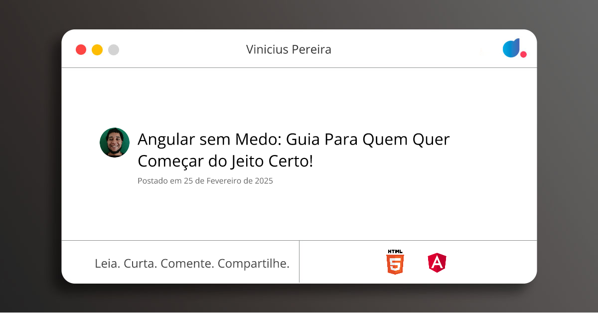 Angular sem Medo: Guia Para Quem Quer Começar do Jeito Certo ... Angular sem Medo: Guia Para Quem Quer Começar do Jeito Certo ...