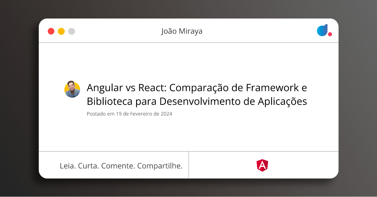 Angular vs React: Comparação de Framework e Biblioteca para ... Angular vs React: Comparação de Framework e Biblioteca para ...
