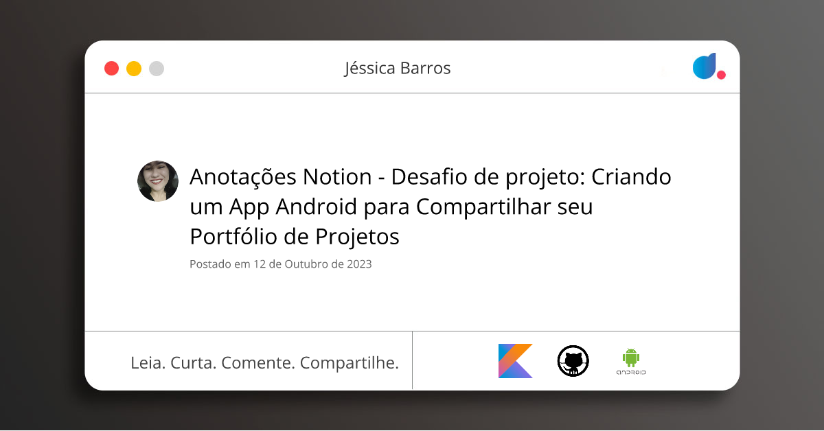 Anotações Notion - Desafio de projeto: Criando um App Android para ...