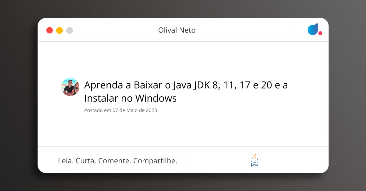 Aprenda a Baixar o Java JDK 8, 11, 17 e 20 e a Instalar no Windows ...