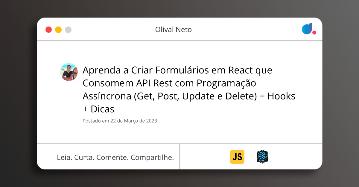 Aprenda a Criar Formulários em React que Consomem API Rest com ...