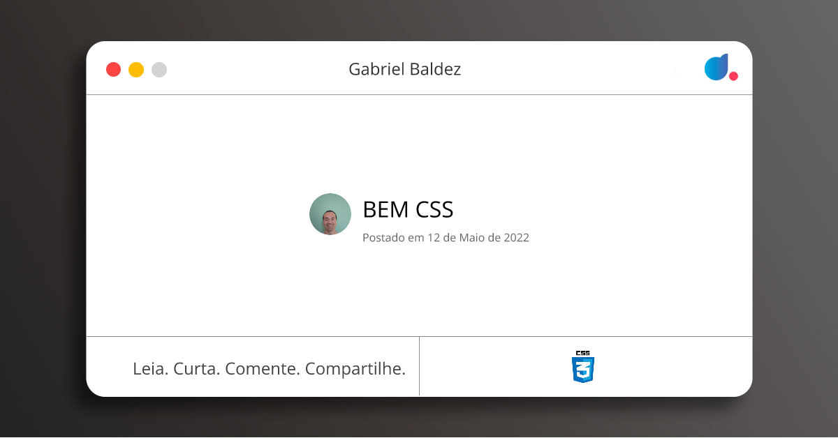 BEM CSS | Gabriel Baldez | CSS | DIO