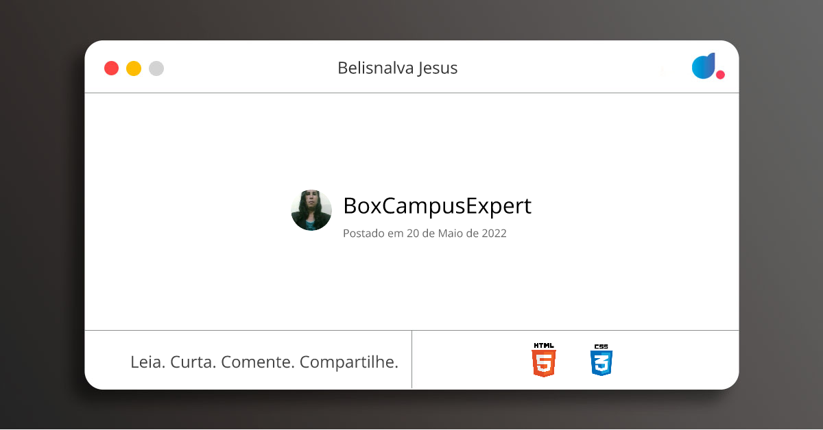BoxCampusExpert | Belisnalva Jesus | HTML | CSS | DIO