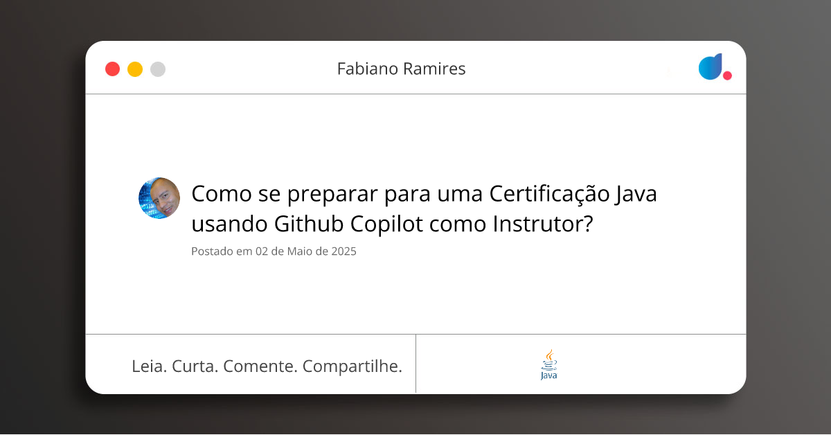 Como se preparar para uma Certificação Java usando Github Copilot como ...