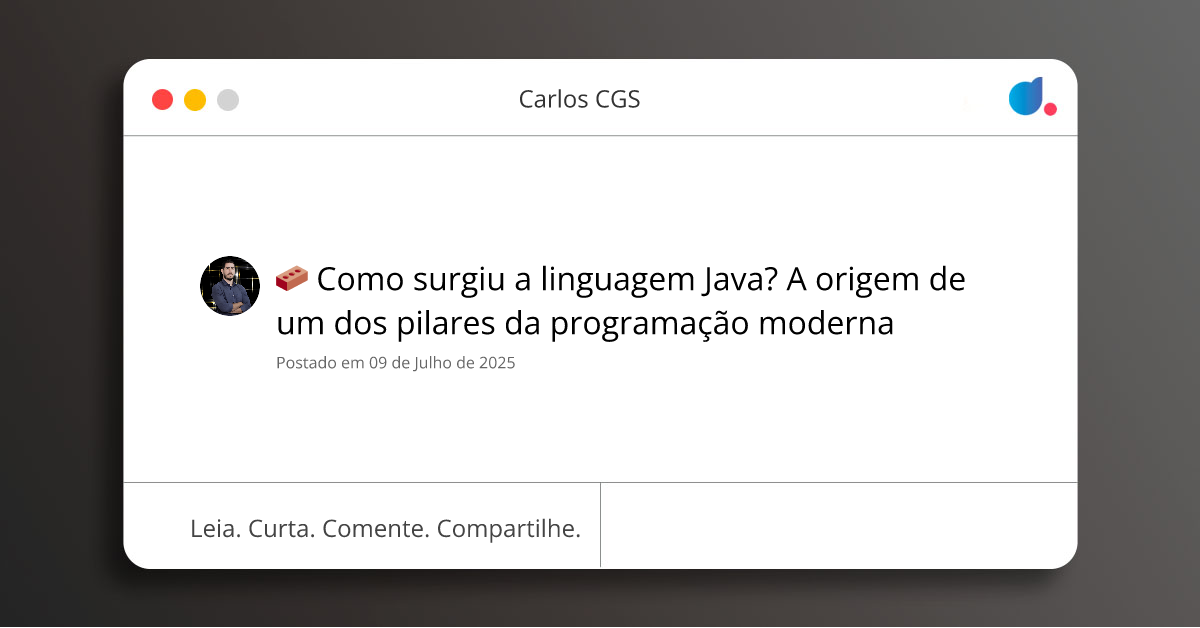 🧱 Como surgiu a linguagem Java? A origem de um dos pilares da ...