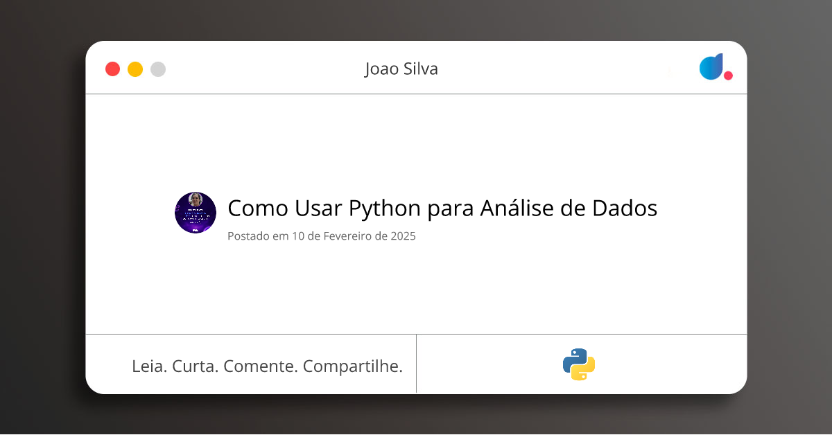 Como Usar Python para Análise de Dados | Joao Silva | Python | DIO