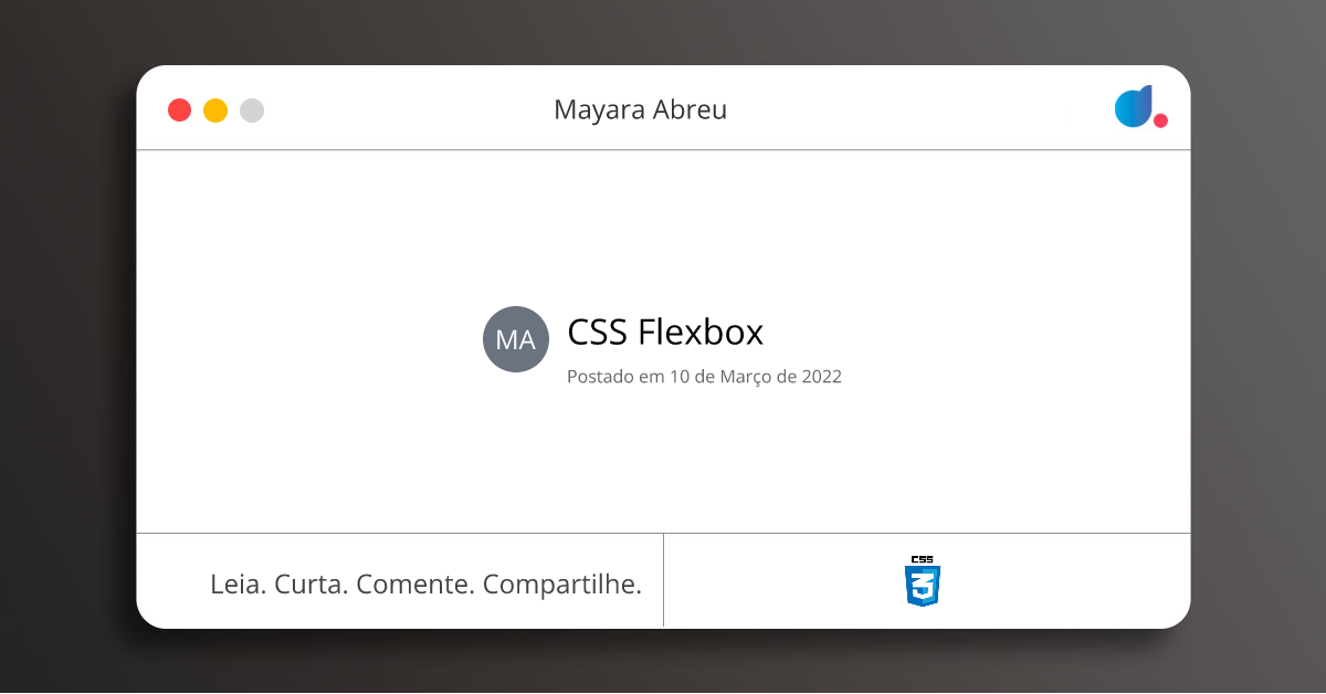 CSS Flexbox | Mayara Abreu | CSS | DIO