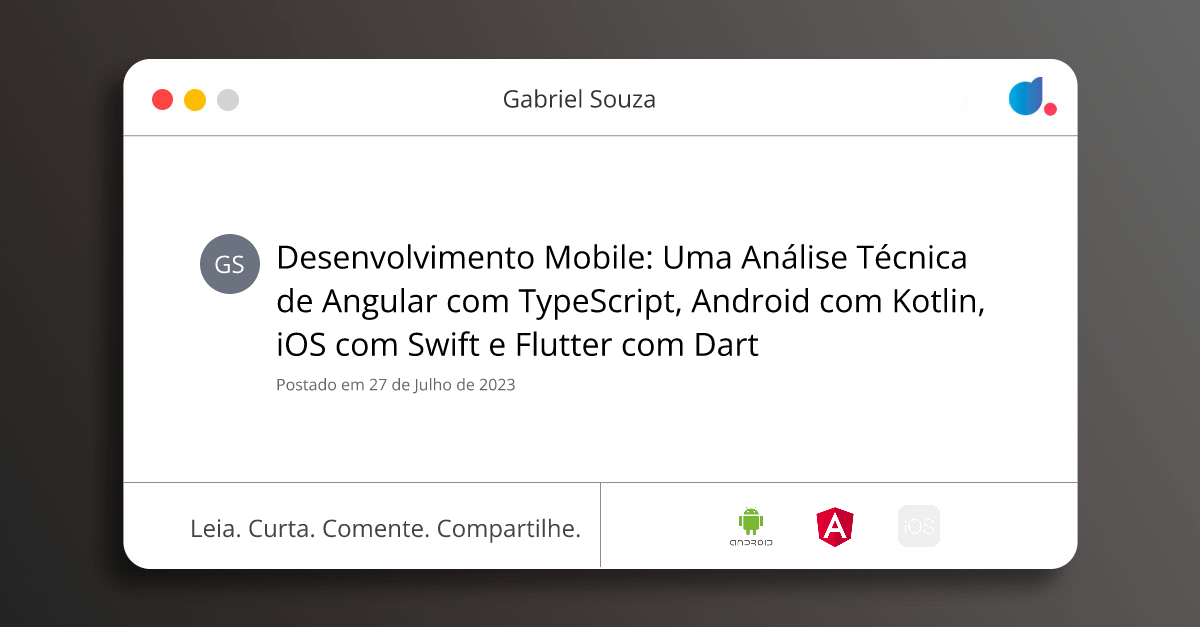 Desenvolvimento Mobile: Uma Análise Técnica de Angular com TypeScript ...