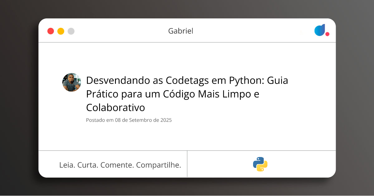 Desvendando as Codetags em Python: Guia Prático para um Código Mais ...