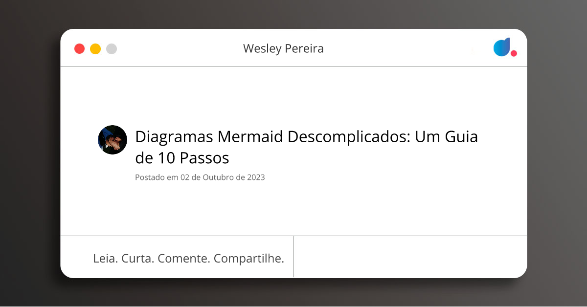 Diagramas Mermaid Descomplicados: Um Guia de 10 Passos | Wesley Pereira ...