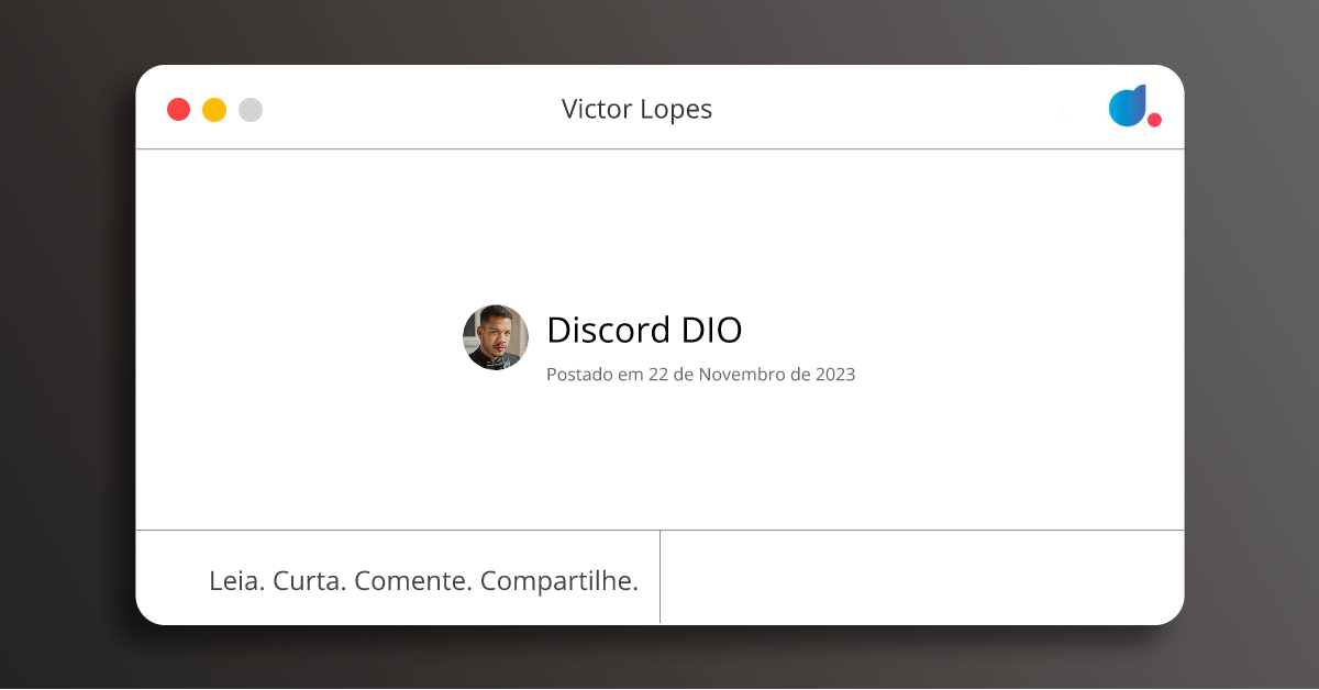 Discord DIO | Victor Lopes | DIO
