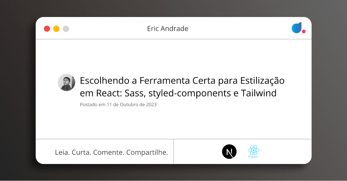 Escolhendo a Ferramenta Certa para Estilização em React: Sass, styled ...
