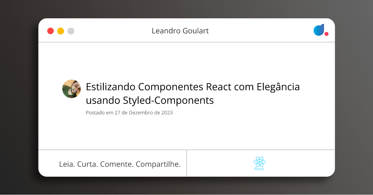 Estilizando Componentes React com Elegância usando Styled-Components ...