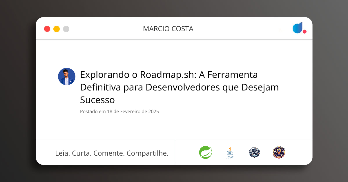 Explorando o Roadmap.sh: A Ferramenta Definitiva para Desenvolvedores ...