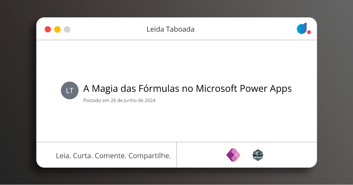 A Magia das Fórmulas no Microsoft Power Apps | Leida Taboada | Power ...