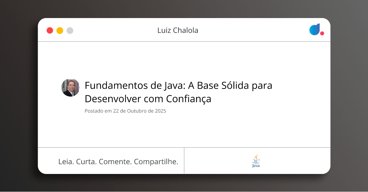 Fundamentos de Java: A Base Sólida para Desenvolver com Confiança ...