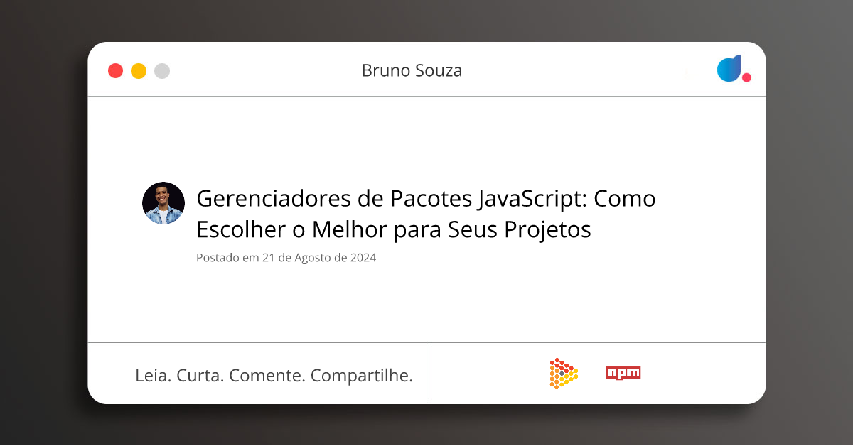 Gerenciadores de Pacotes JavaScript: Como Escolher o Melhor para Seus ...