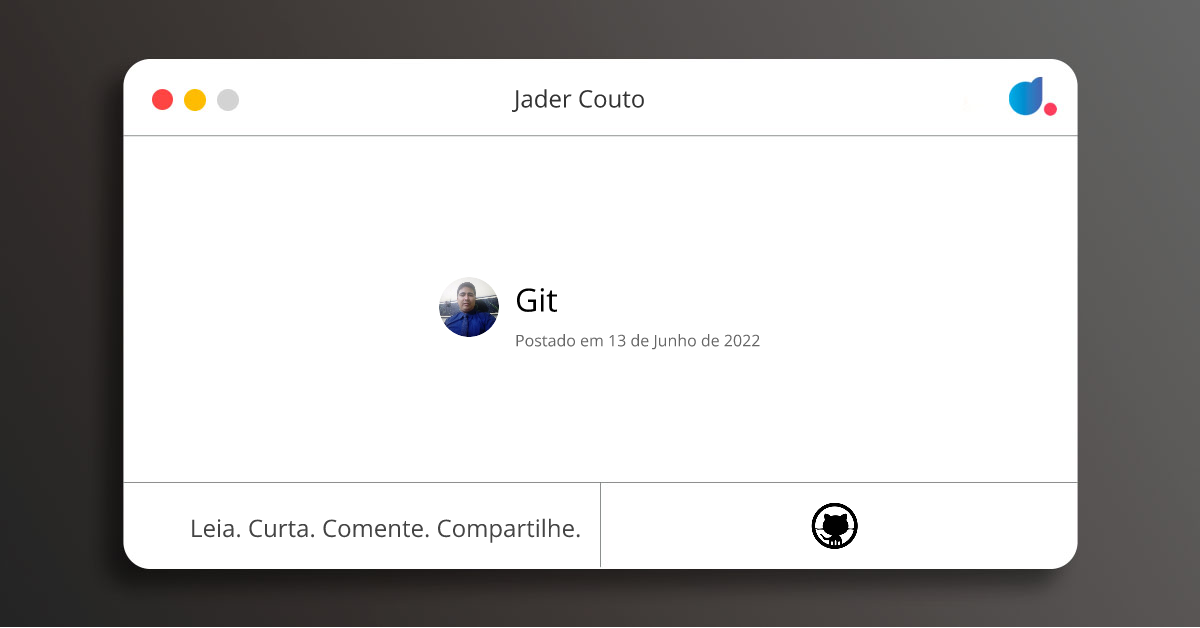 Git | Jader Couto | GitHub | DIO