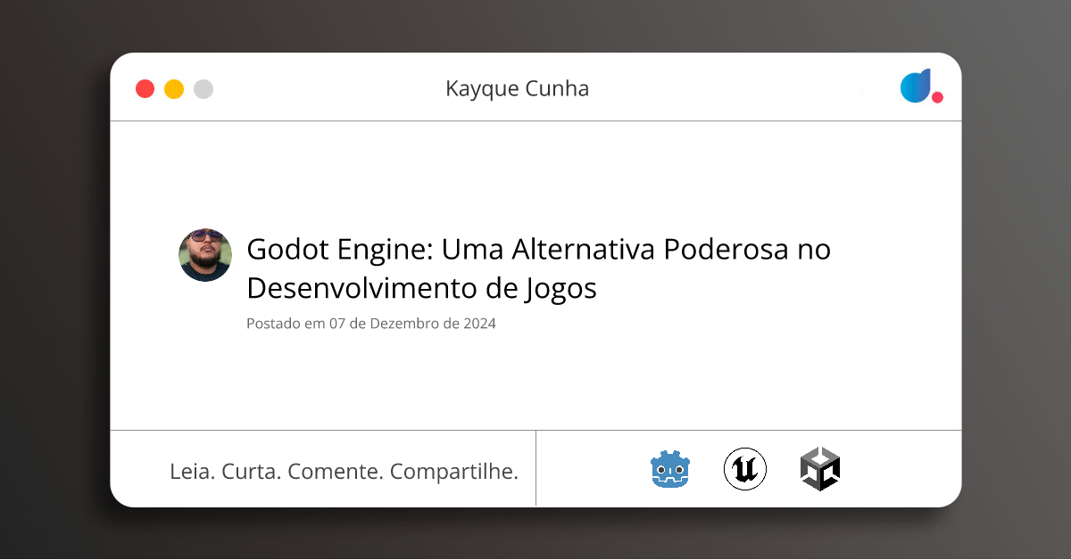 Godot Engine: Uma Alternativa Poderosa no Desenvolvimento de Jogos | Kayque Cunha | Godot ...