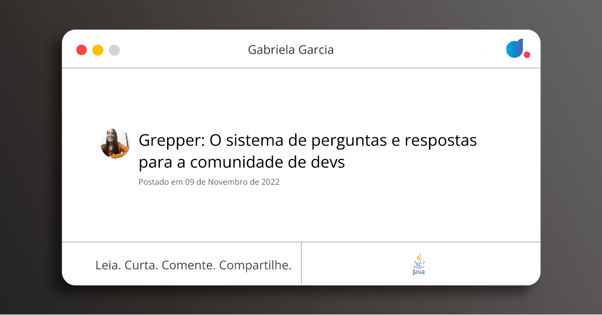 Grepper: O sistema de perguntas e respostas para a comunidade de devs ...