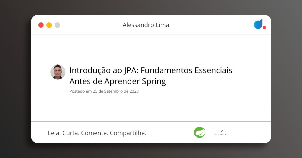 Introdução ao JPA: Fundamentos Essenciais Antes de Aprender Spring ...