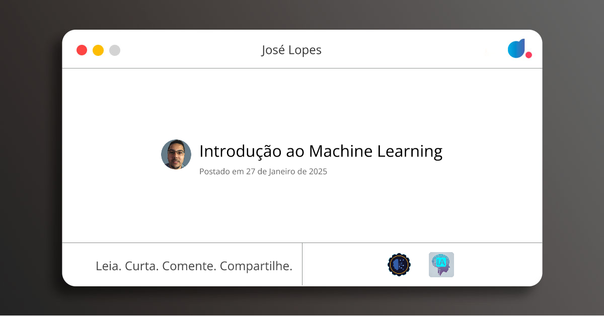 Introdução ao Machine Learning | José Lopes | Machine Learning ...