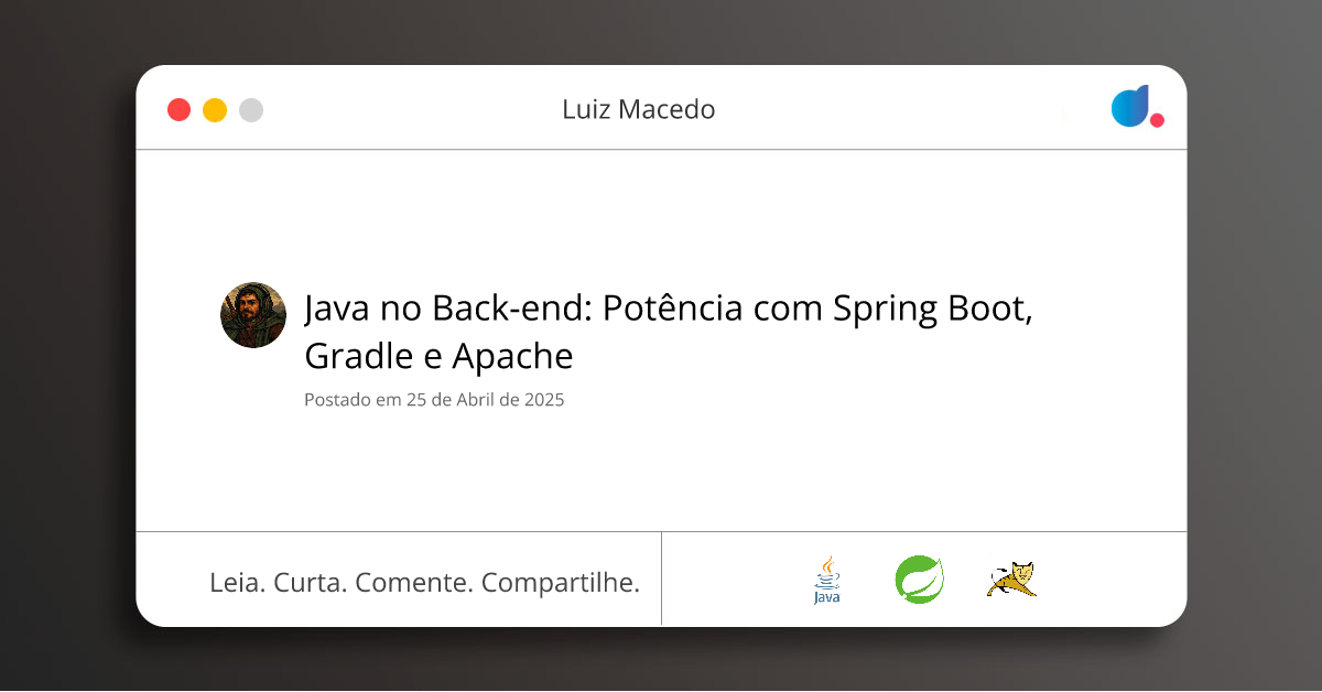 Java no Back-end: Potência com Spring Boot, Gradle e Apache | Luiz ...
