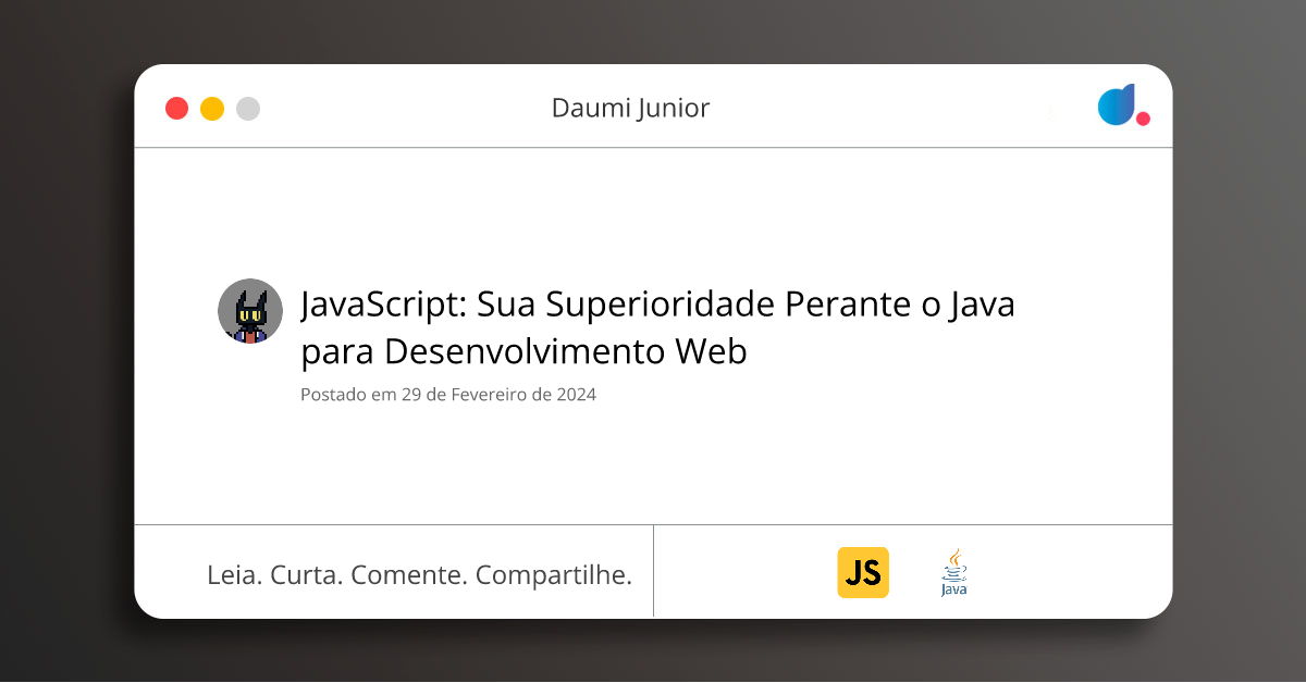 JavaScript: Sua Superioridade Perante o Java para Desenvolvimento Web ...