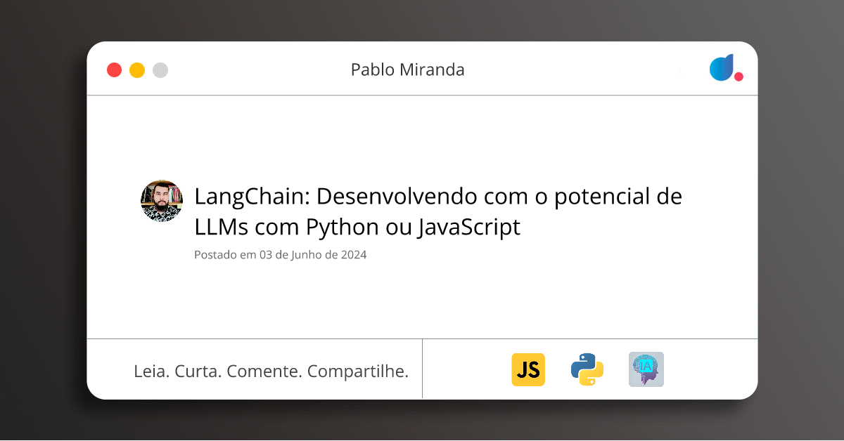 Langchain Desenvolvendo Com O Potencial De Llms Com Python Ou