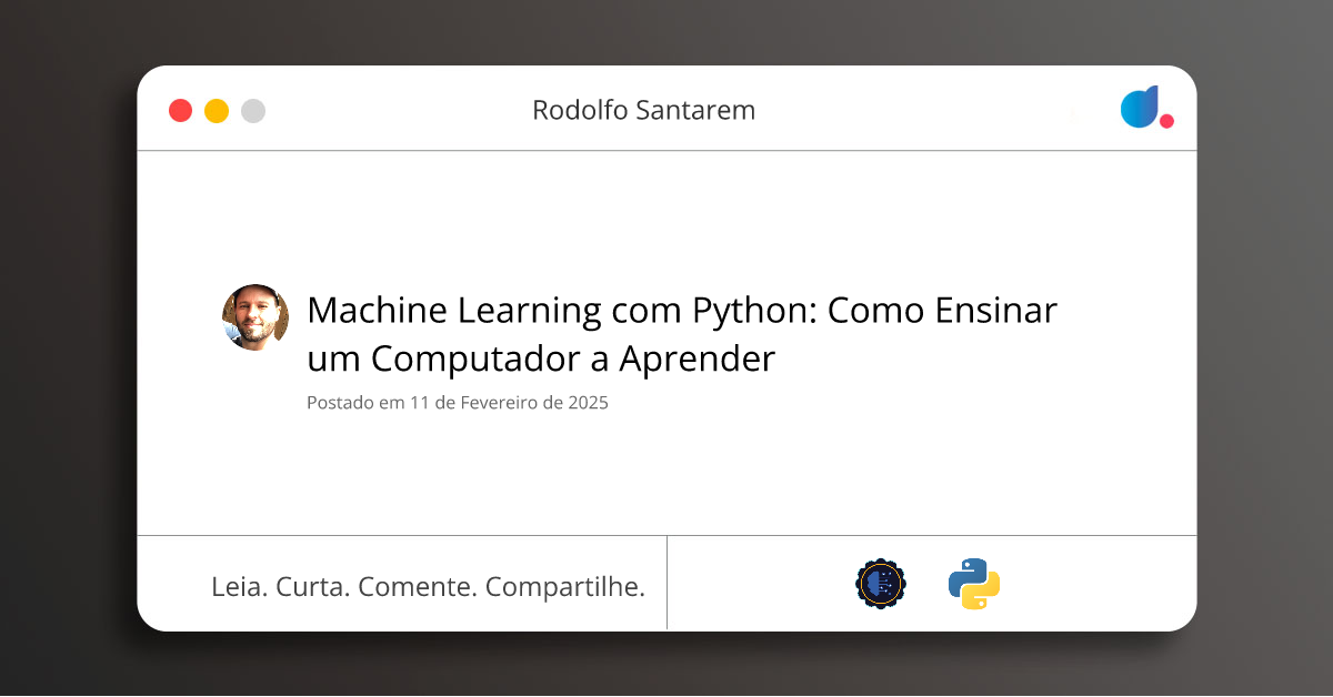 Machine Learning com Python: Como Ensinar um Computador a Aprender ...