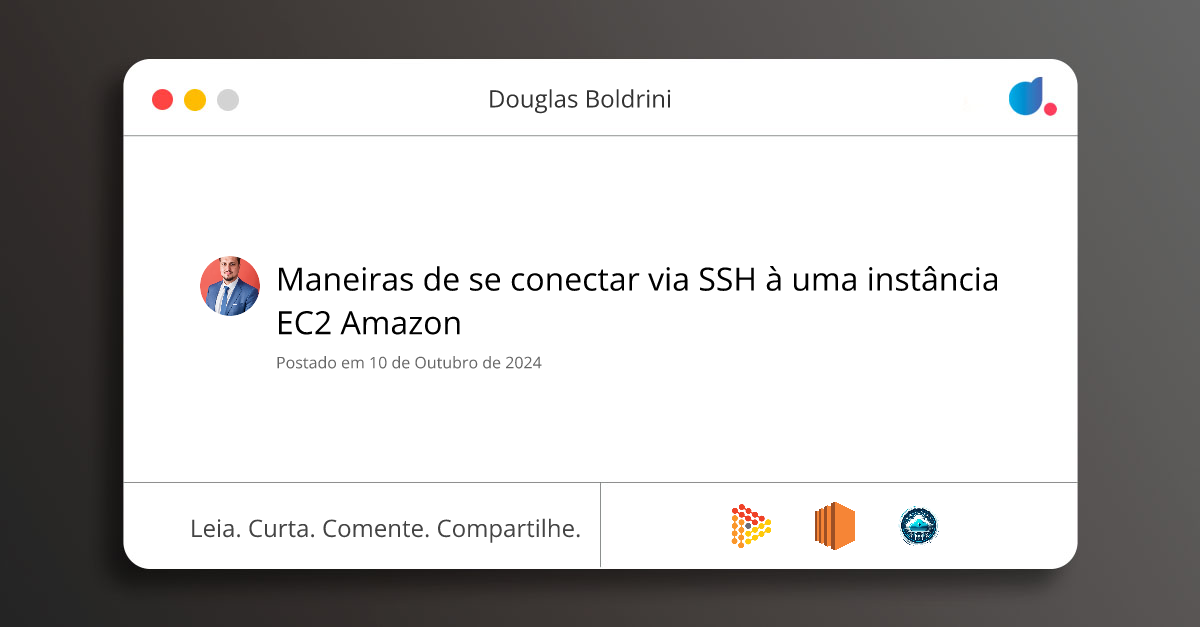 Maneiras de se conectar via SSH à uma instância EC2 Amazon | Douglas ...