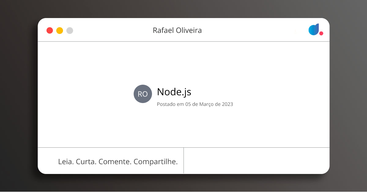 Node.js | Rafael Oliveira | DIO