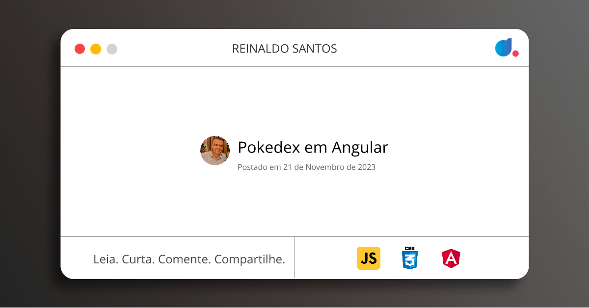 Pokedex Em Angular Reinaldo Santos Javascript Css Angular Dio