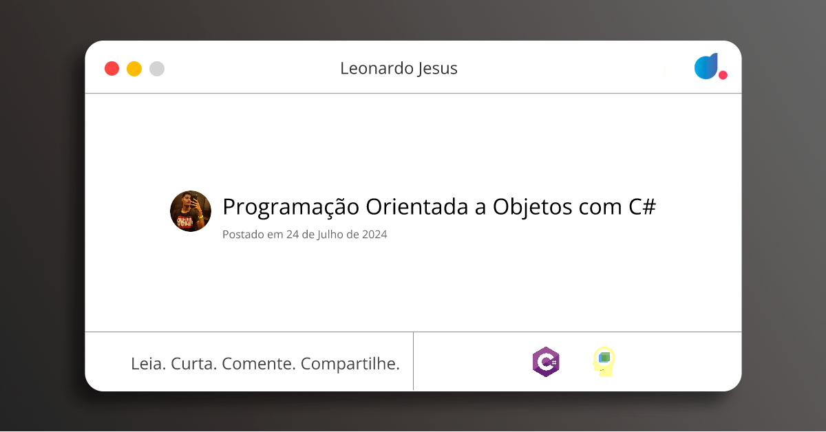 Programação Orientada A Objetos Com C Leonardo Jesus C Poo Dio