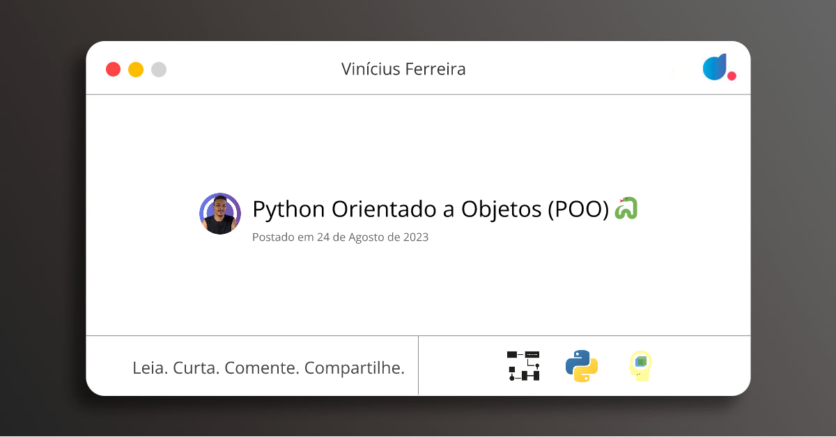 Python Orientado A Objetos Poo 🐍 Vinícius Ferreira Lógica De
