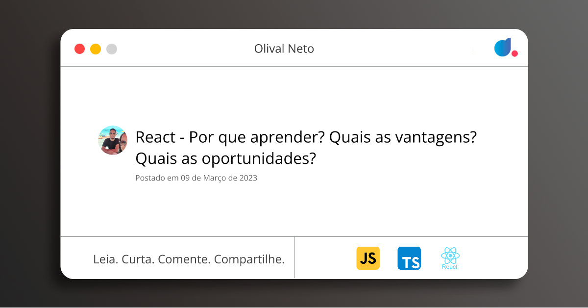 React - Por que aprender? Quais as vantagens? Quais as oportunidades ...