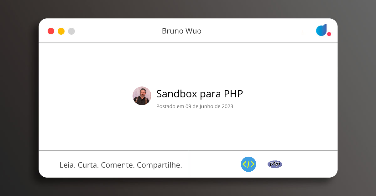Sandbox para PHP | Bruno Wuo | Programação para Internet | PHP | DIO