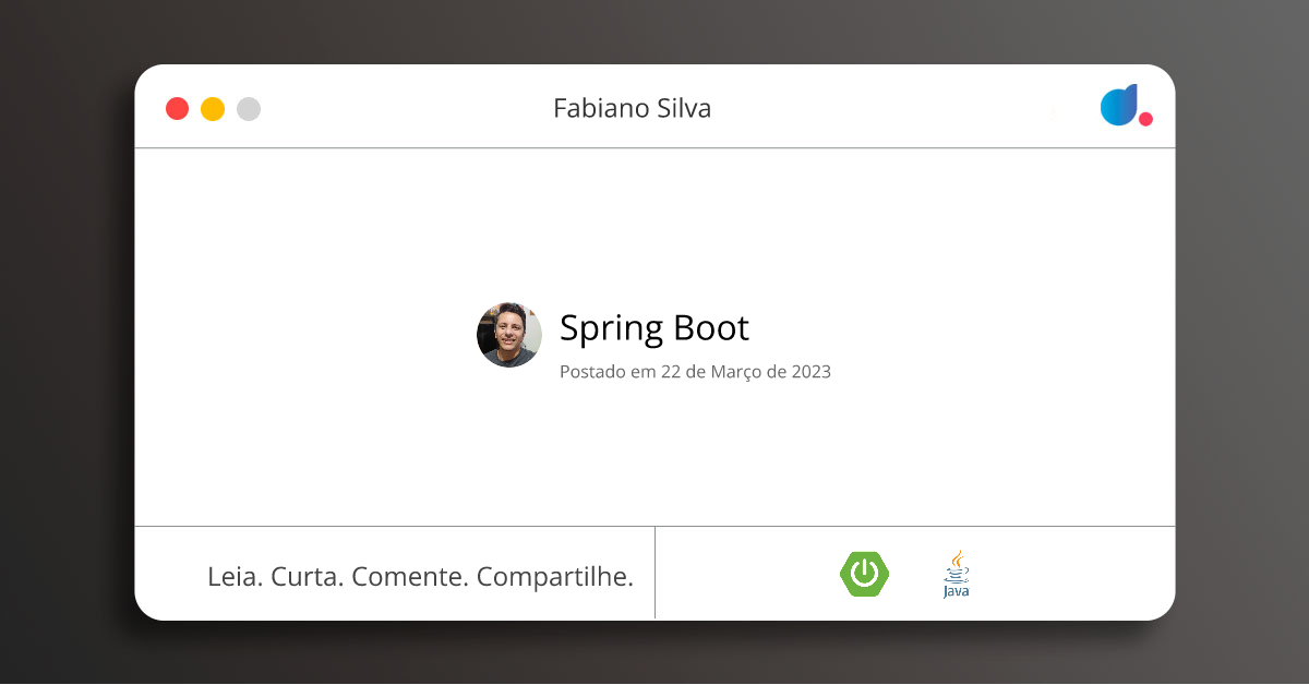 Spring Boot | Fabiano Silva | Spring Boot / Spring | Java | DIO