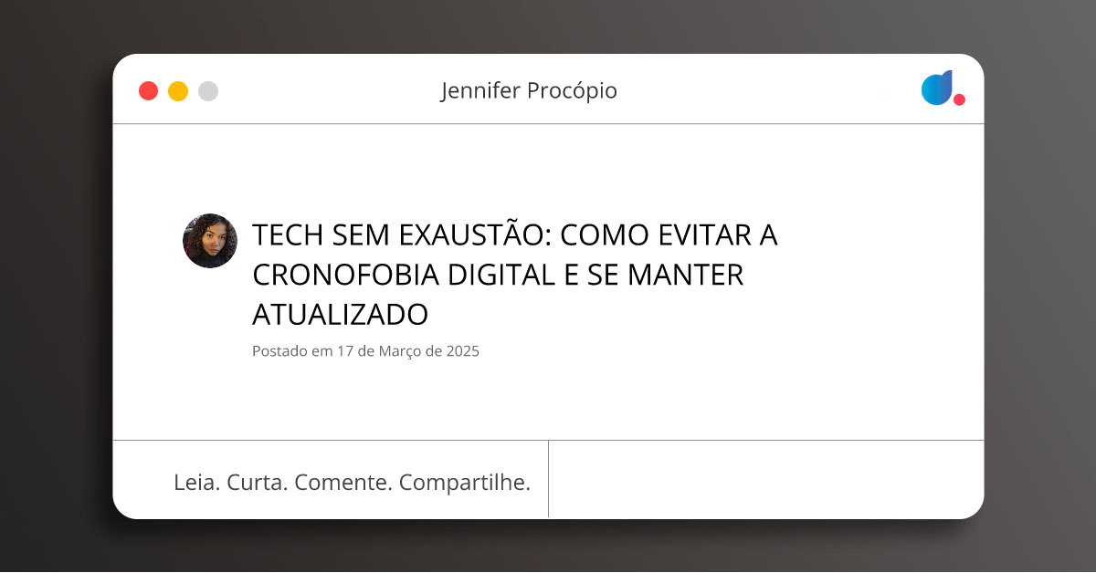 TECH SEM EXAUSTÃO: COMO EVITAR A CRONOFOBIA DIGITAL E SE MANTER ...