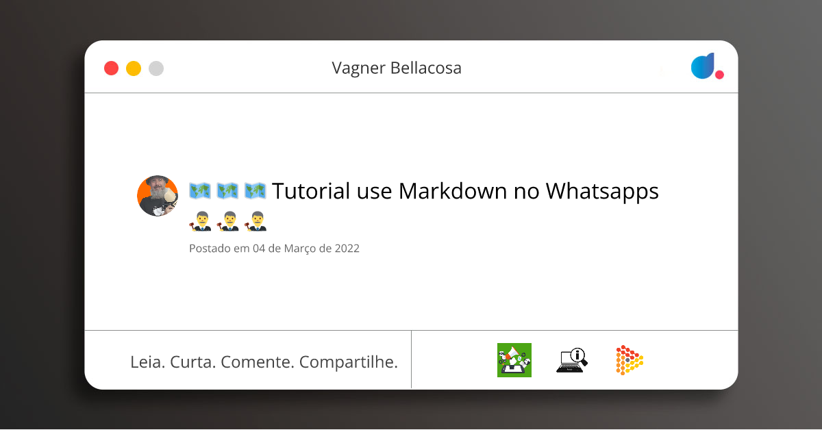 🗺️ 🗺️ 🗺️ Tutorial use Markdown no Whatsapps 👨⚖️ 👨⚖️ 👨⚖️ | Vagner ... 🗺️ 🗺️ 🗺️ Tutorial use Markdown no Whatsapps 👨⚖️ 👨⚖️ 👨⚖️ | Vagner ...