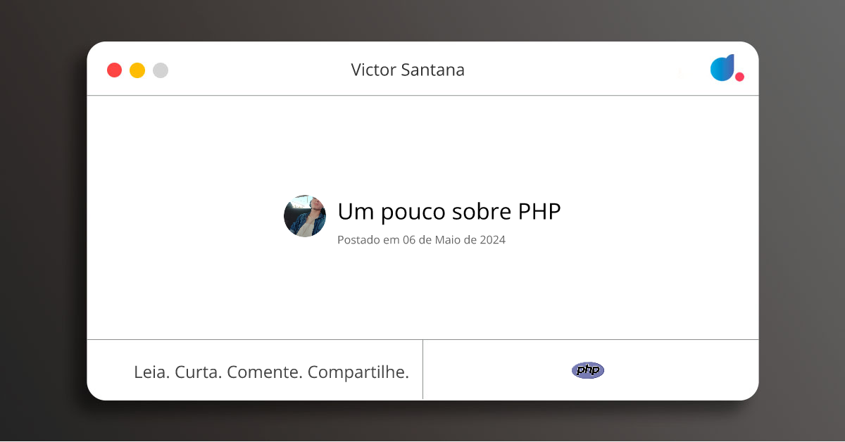 Um pouco sobre PHP | Victor Santana | PHP | DIO